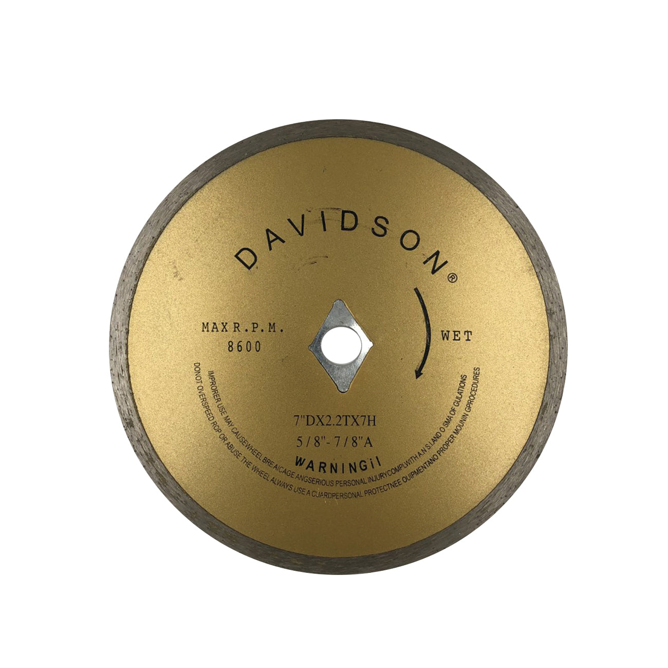 Diamond Disc Rim Blade 7" – SUNICO