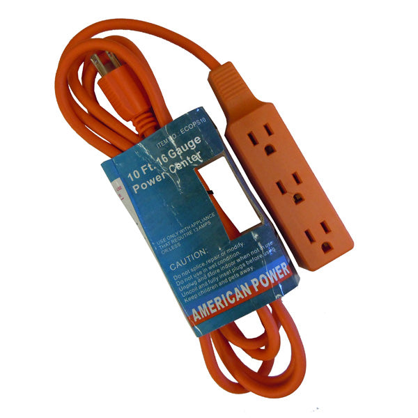 3-Outlet Ext. Cord 10' 16/3 – SUNICO